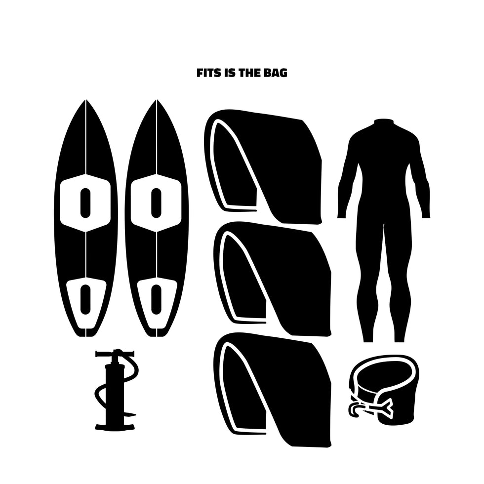 Elite Surf/Kite Board Bag with Slider Wheels – Prolimit